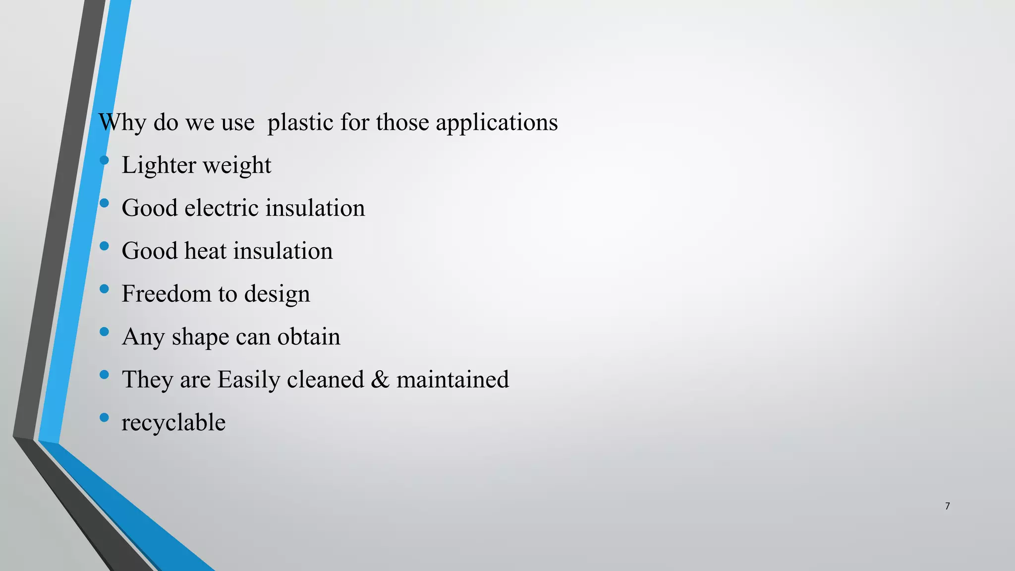 Applications of plastics | PDF