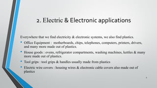 Applications of plastics | PDF