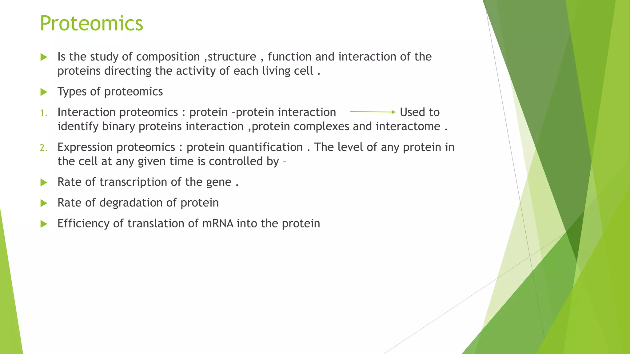 Applications of proteomic sciences | PPTX