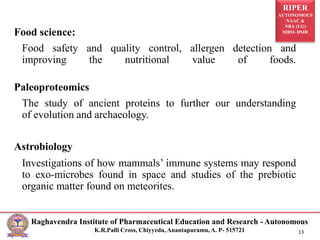 Applications of Proteomics Science | PPTX