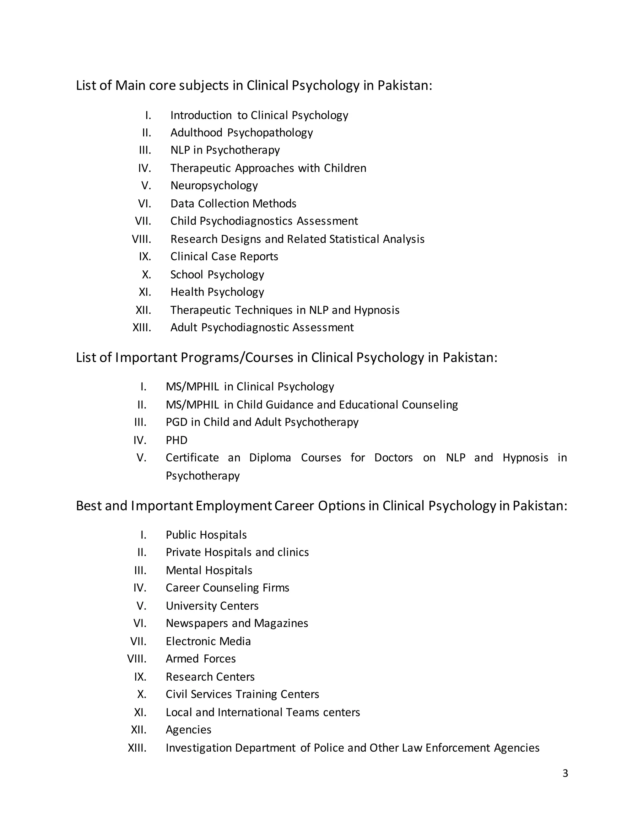 Applications of psychology with reference to pakistan | DOCX