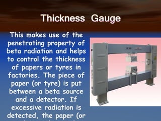 Applications Of Radiations | PPT