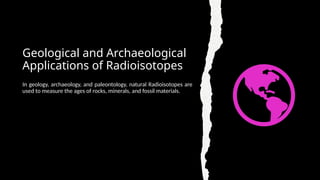 Diverse Applications of Radioisotopes - Overview and Importance | PPTX