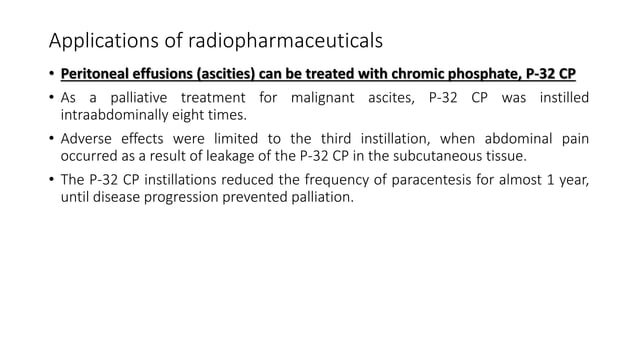 Applications of Radiopharmaceuticals.pptx