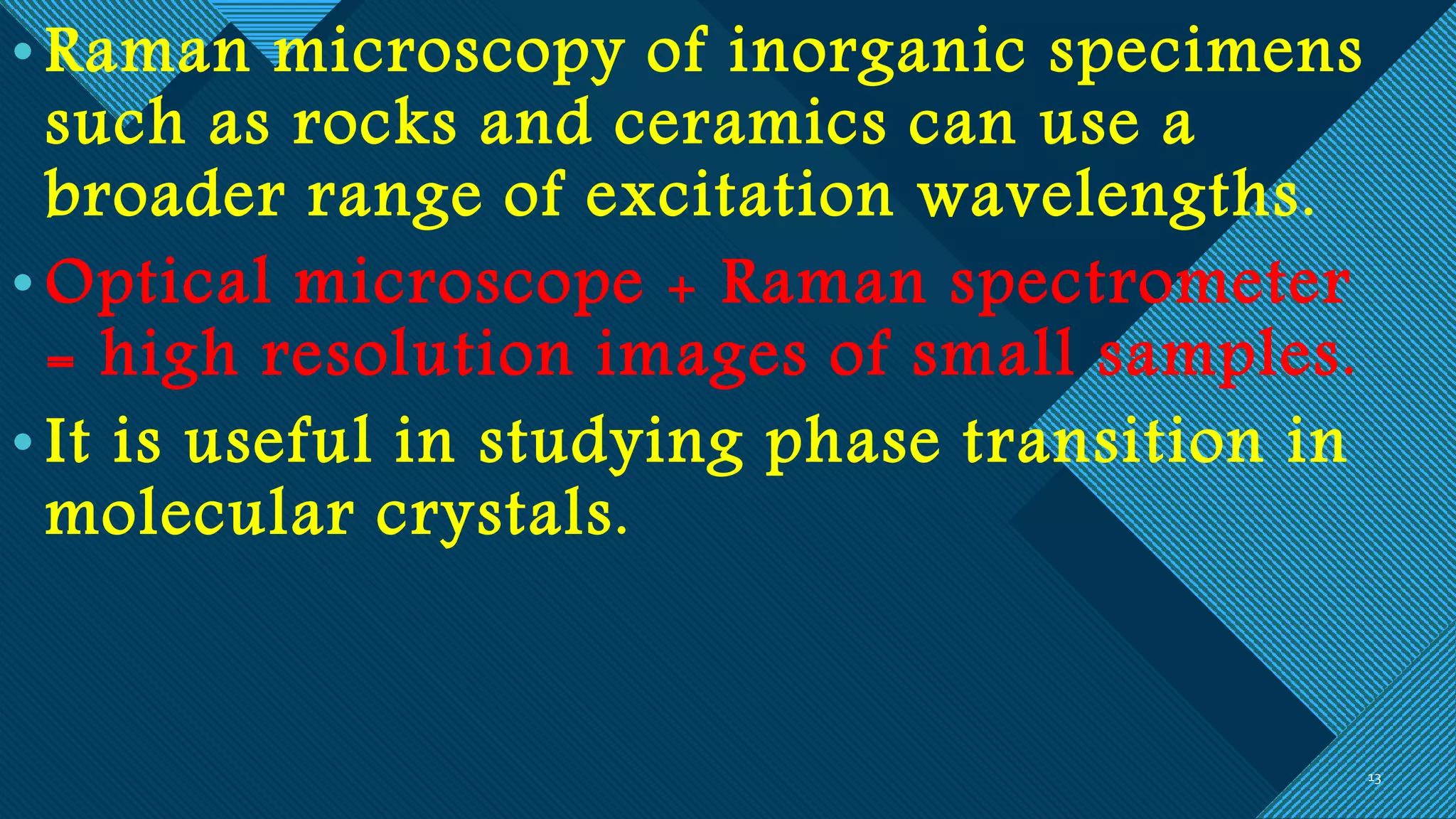 Applications of raman spectroscopy | PPTX