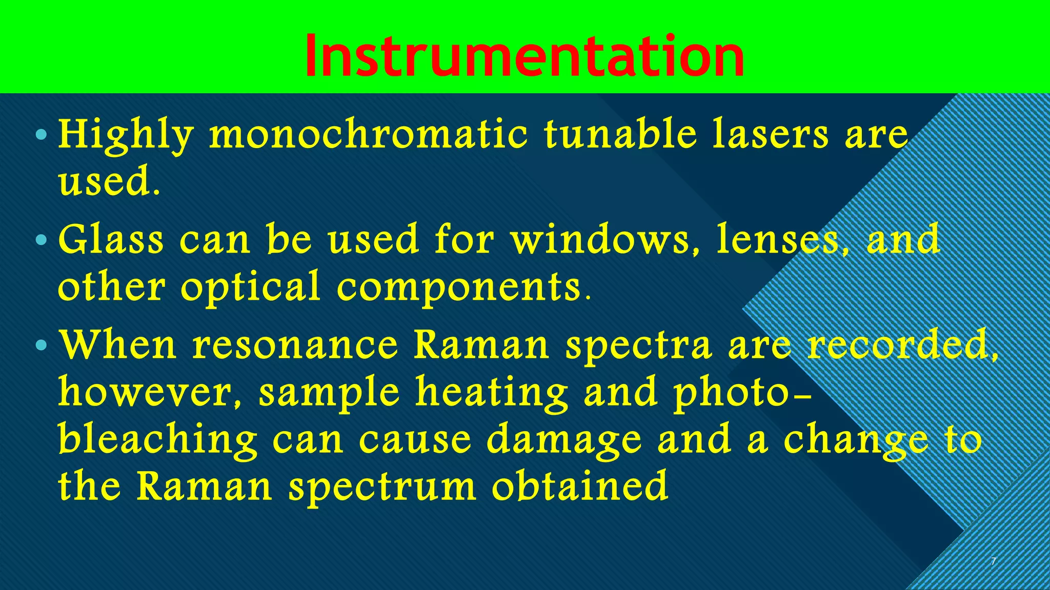 Applications of raman spectroscopy | PPTX