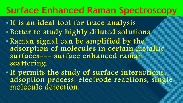 Applications of raman spectroscopy | PPT