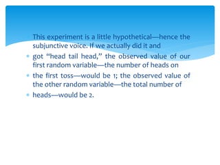 Applications of random variable | PPTX
