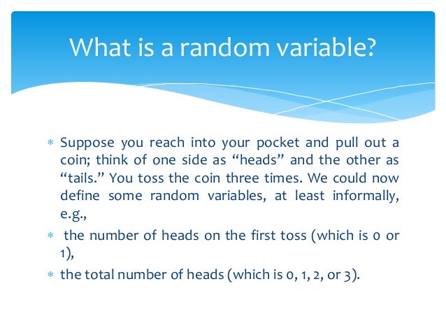 Applications of random variable