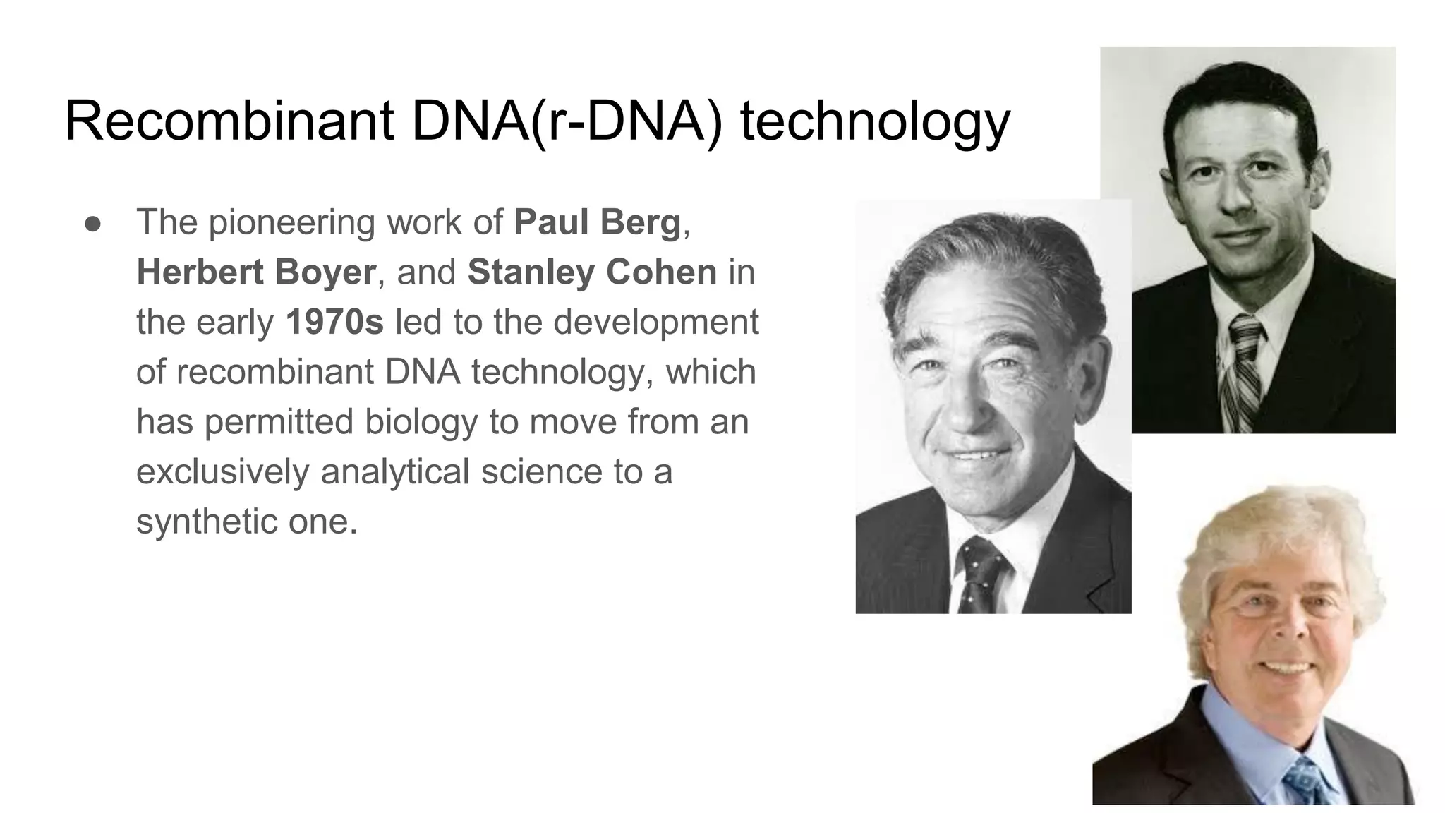 Applications of Recombinant DNA Technology | PDF
