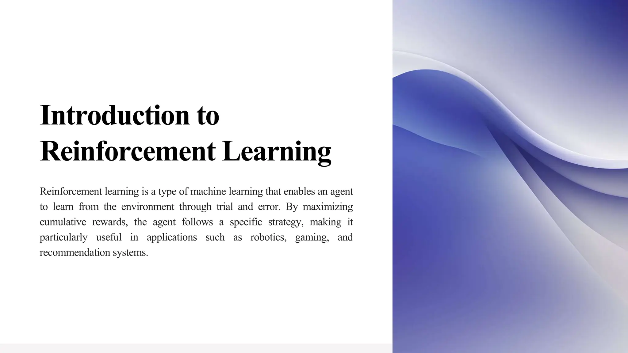 applications of reinforcement learning 1 | PPTX