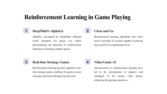 Applications Of Reinforcement Learning 1 Pptx Strategy Video Games Video Game Genres