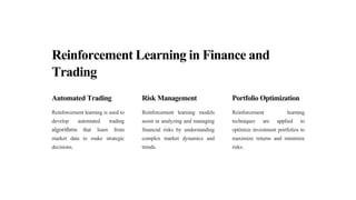 applications of reinforcement learning 1 | PPTX