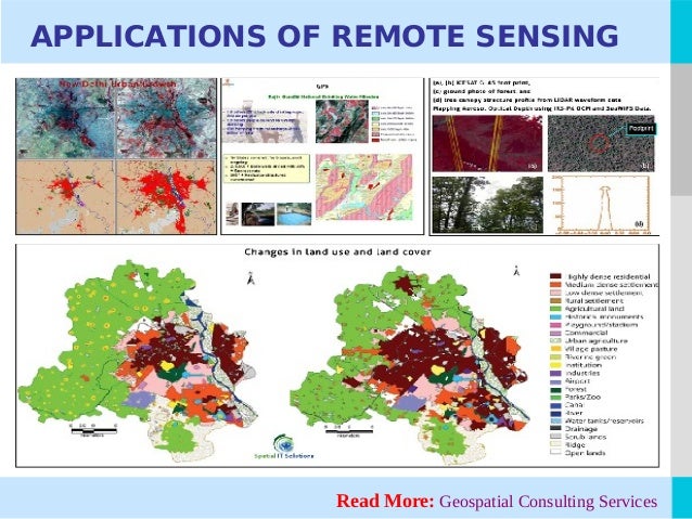 APPLICATIONS OF REMOTE SENSING APPLICATIONS OF REMOTE SENSING