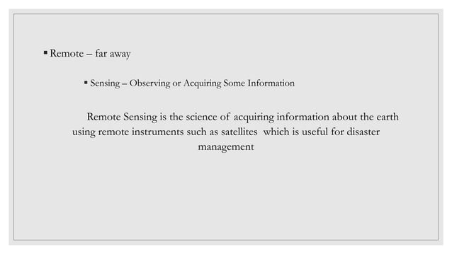 Applications Of Remote Sensing And Gis Pptx Geography Science