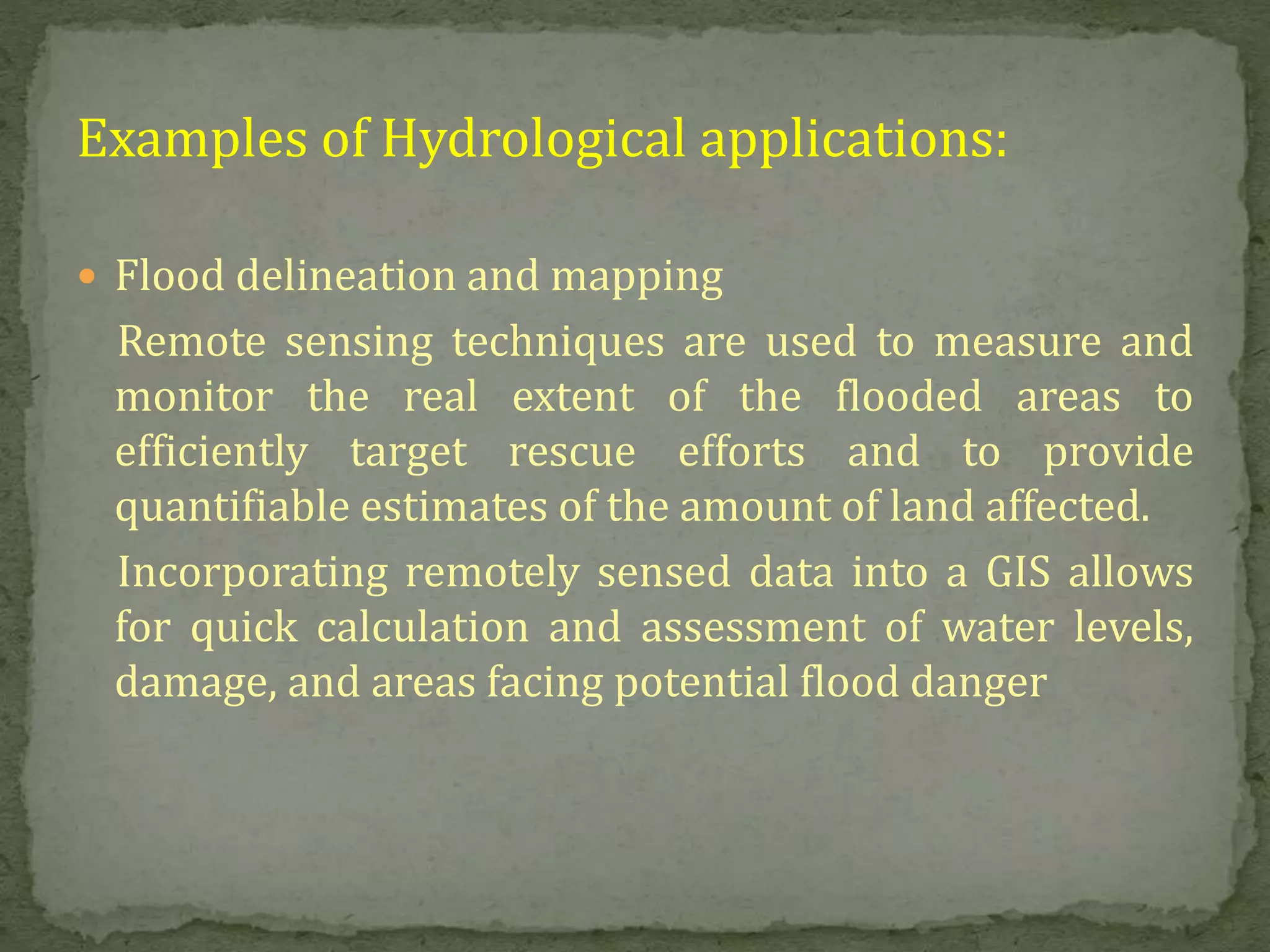 Applications of remote sensing in geological aspects | PPTX