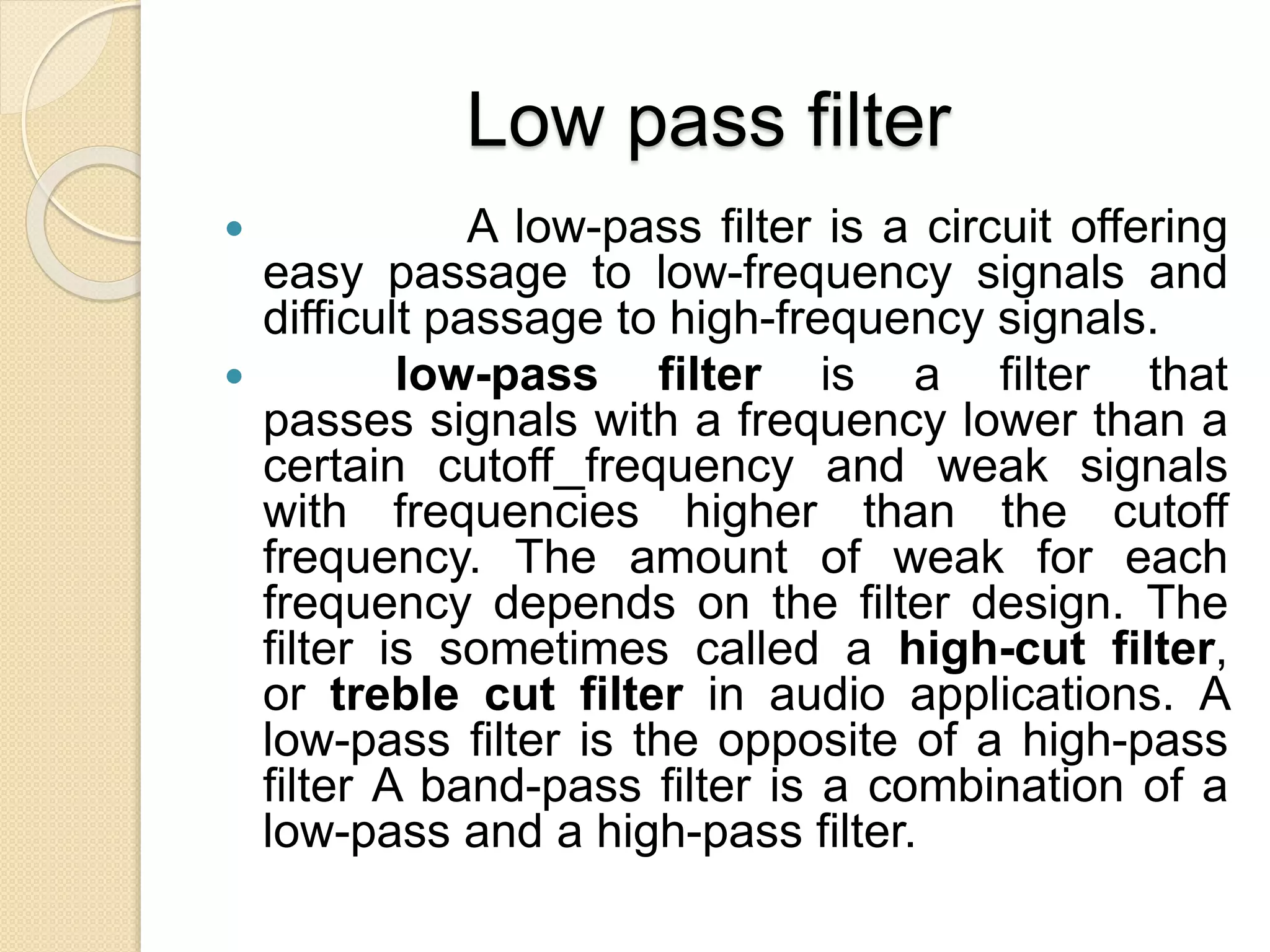 Applications of RLC Circuits | PPTX