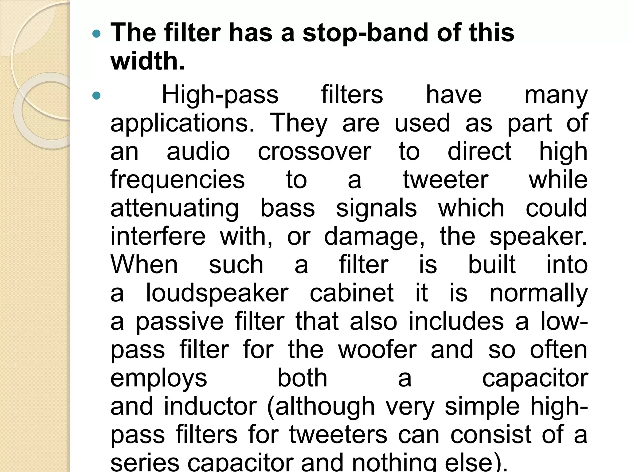 Applications of RLC Circuits | PPTX