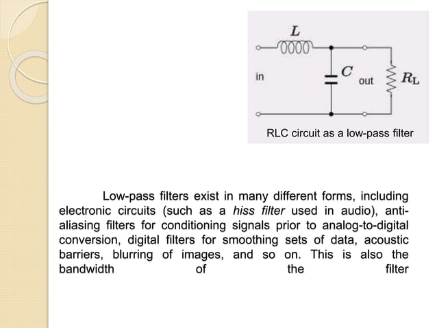 Applications of RLC Circuits | PPTX