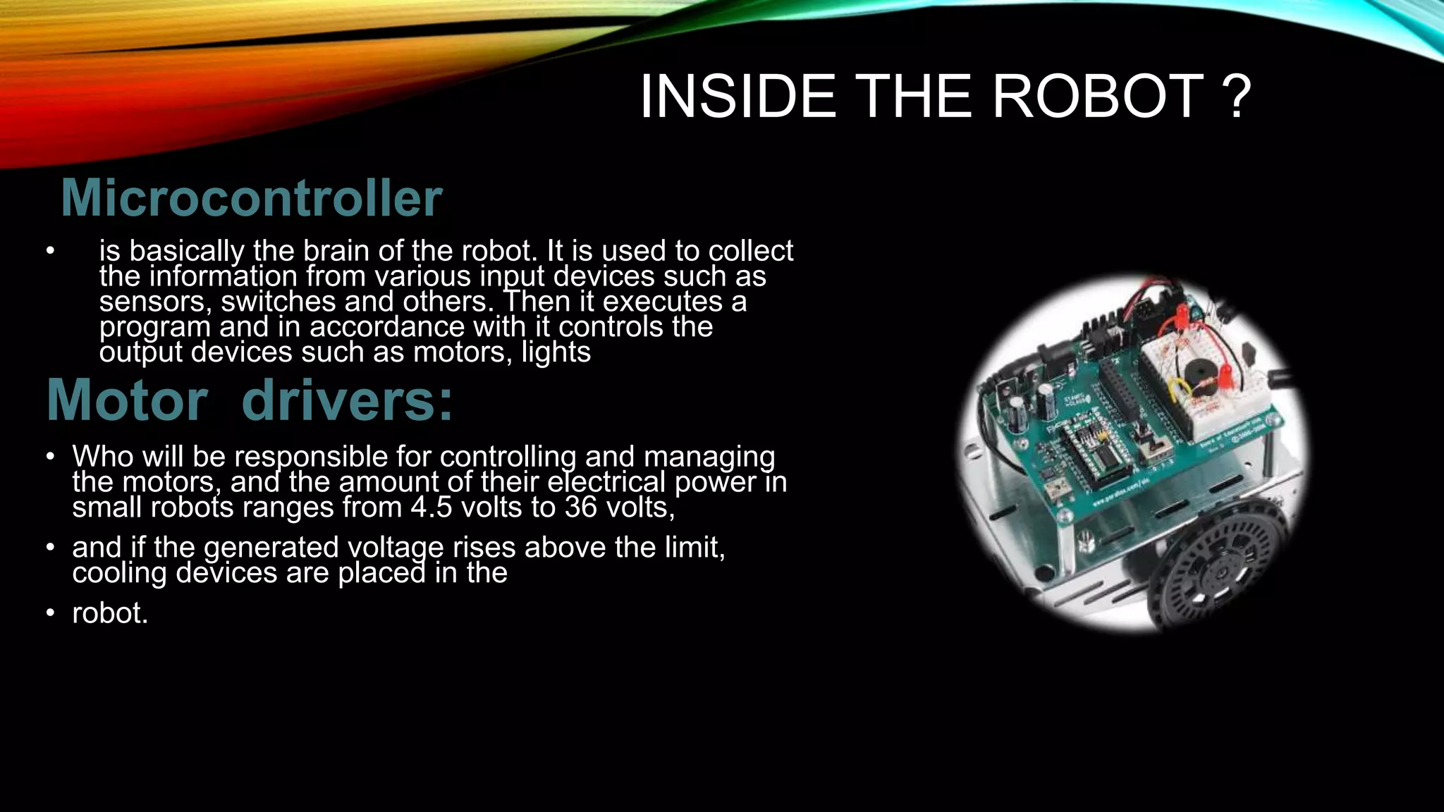 Applications Of Robotics 6 2pptx Robotics Technology And Computing