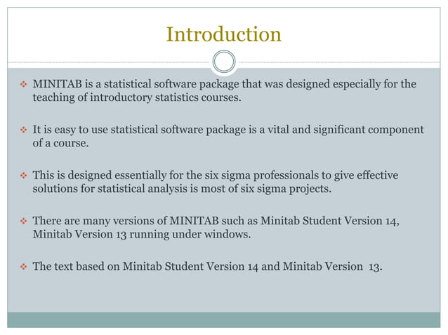 Applications Of Sas And Minitab In Data Analysis Pptx