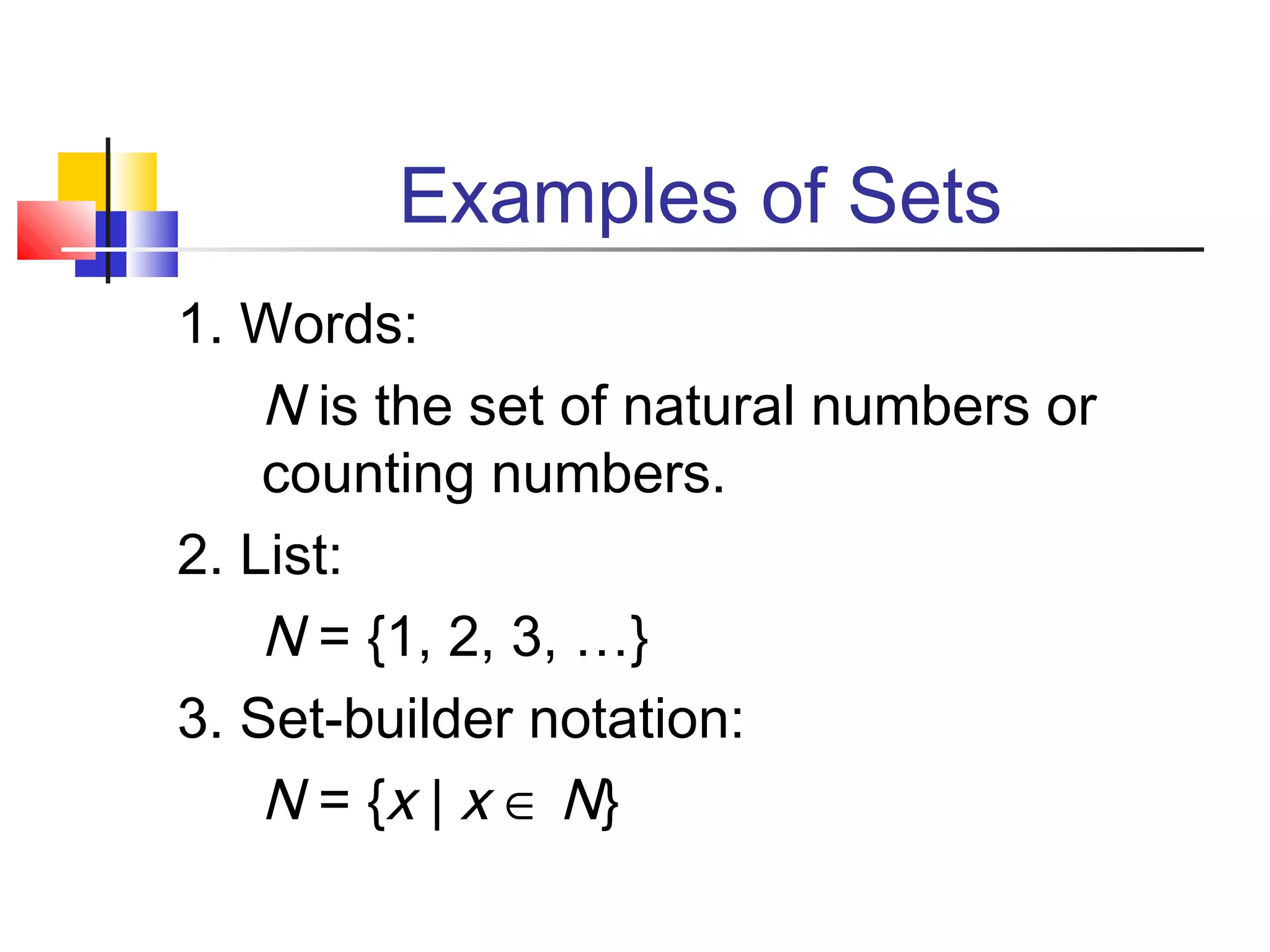 Applications of set theory | PPT