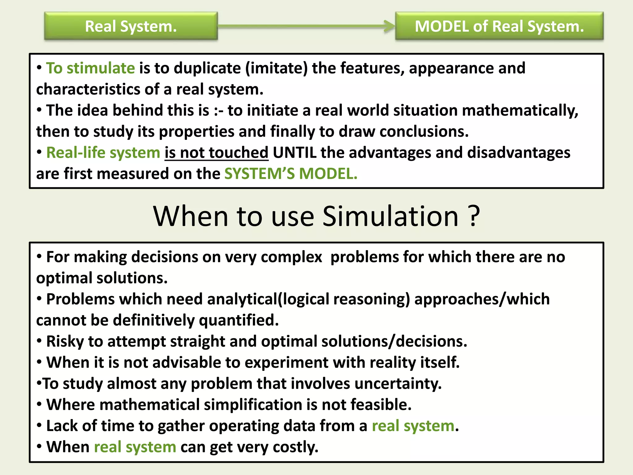 Applications of simulation in Business with Example | PPTX