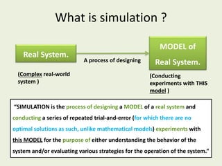 Applications of simulation in Business with Example | PPTX