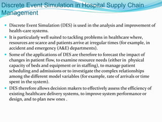 Applications of simulation in hospital | PPTX