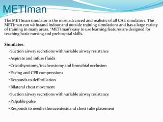 Applications of simulation in hospital | PPTX