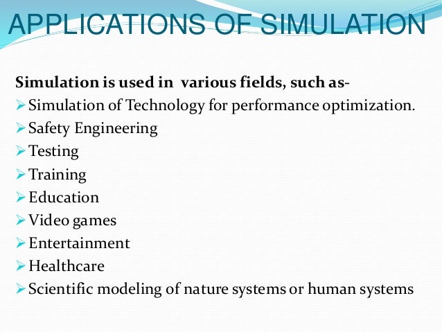 Applications of simulation in hospital