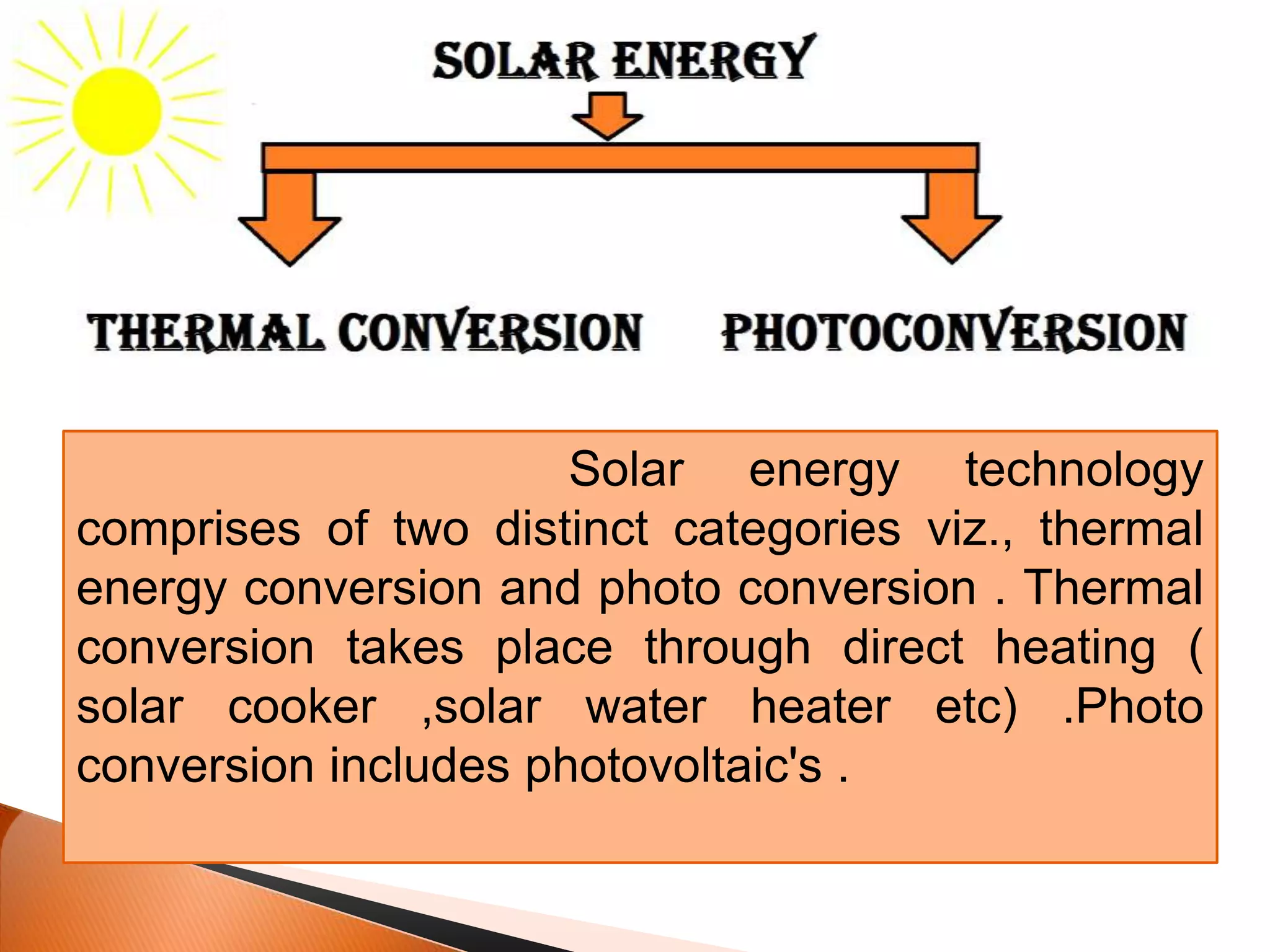 Applications of solar energy | PPTX