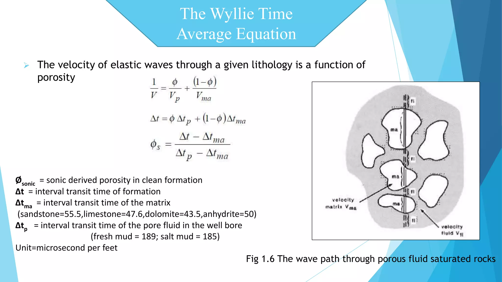 Sonic log and its applications | PPTX