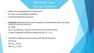 Sonic log and its applications | PPTX