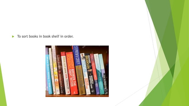 Applications of sorting (1) | PPT