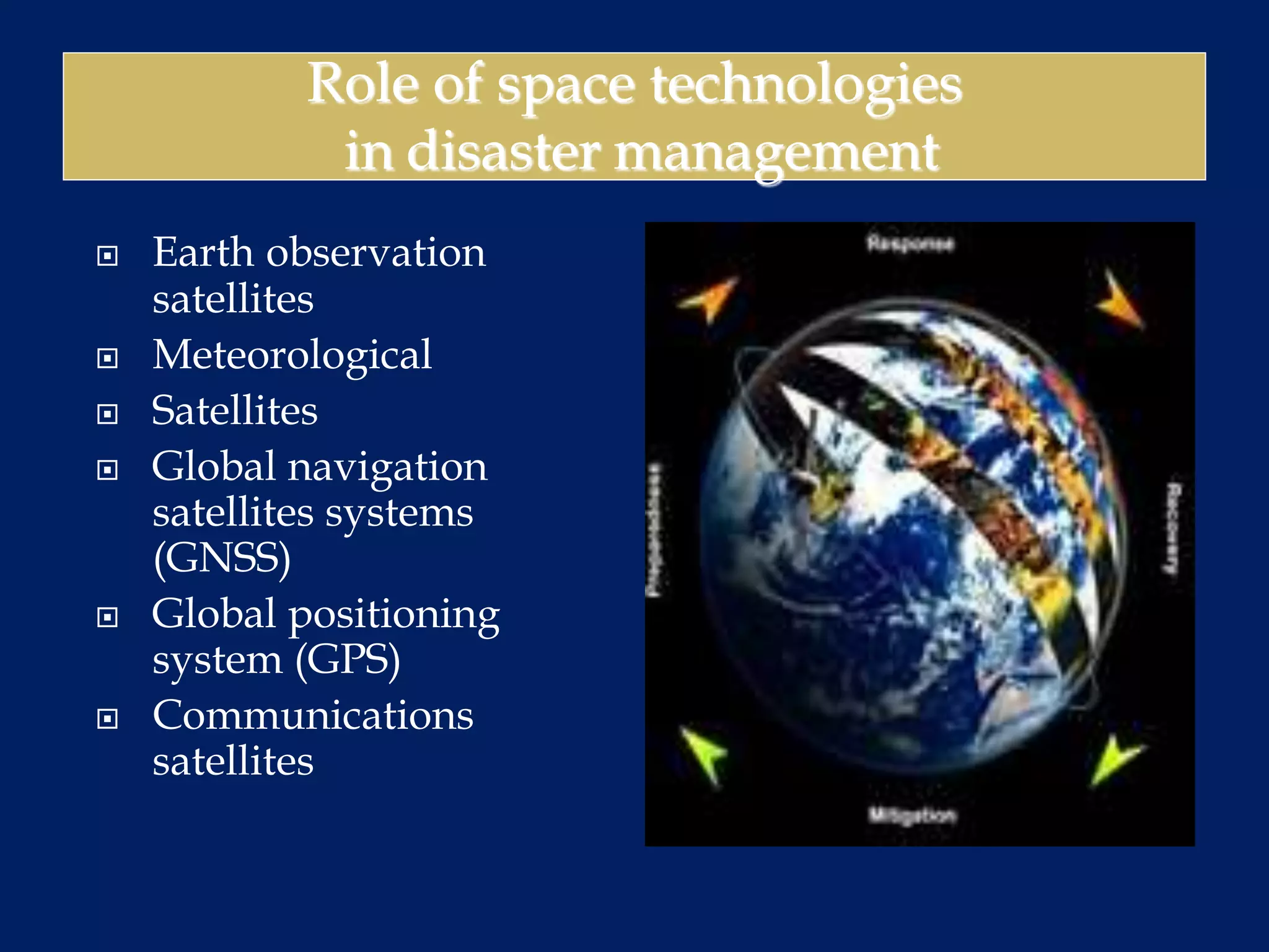 Applications of space technology | PPTX