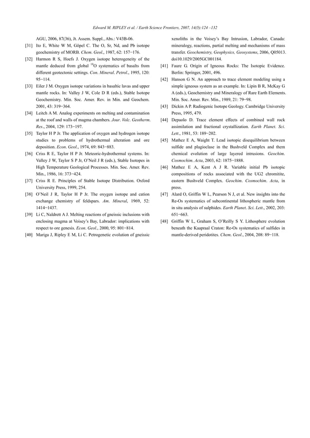 Applications of stable and radiogenic isotopes to magmatic cu ni-pge deposits examples and ...