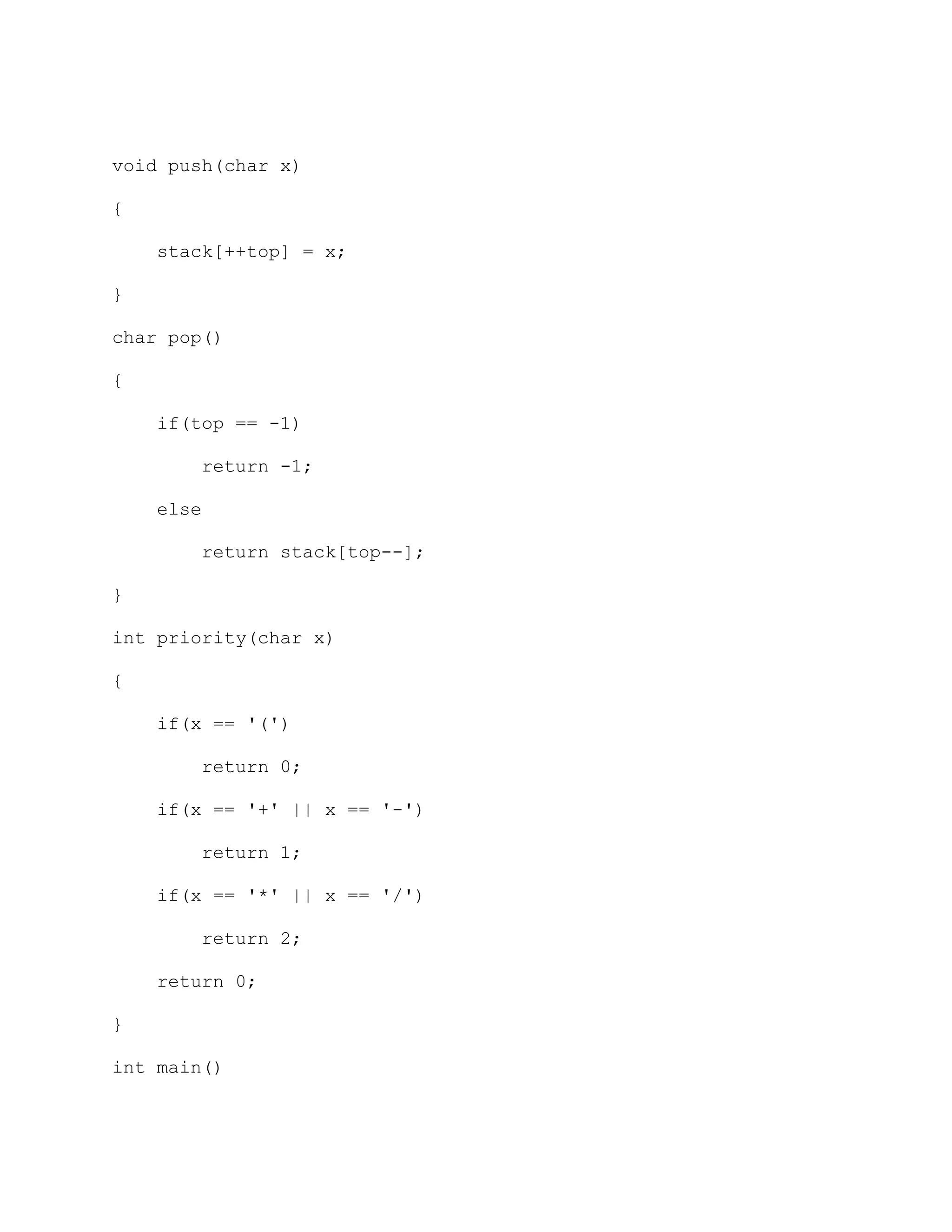 Applications of stack | PDF