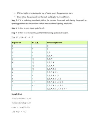 Applications of stack | PDF