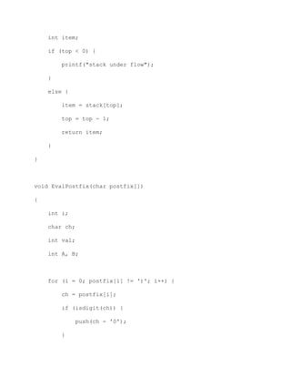 Applications of stack | PDF