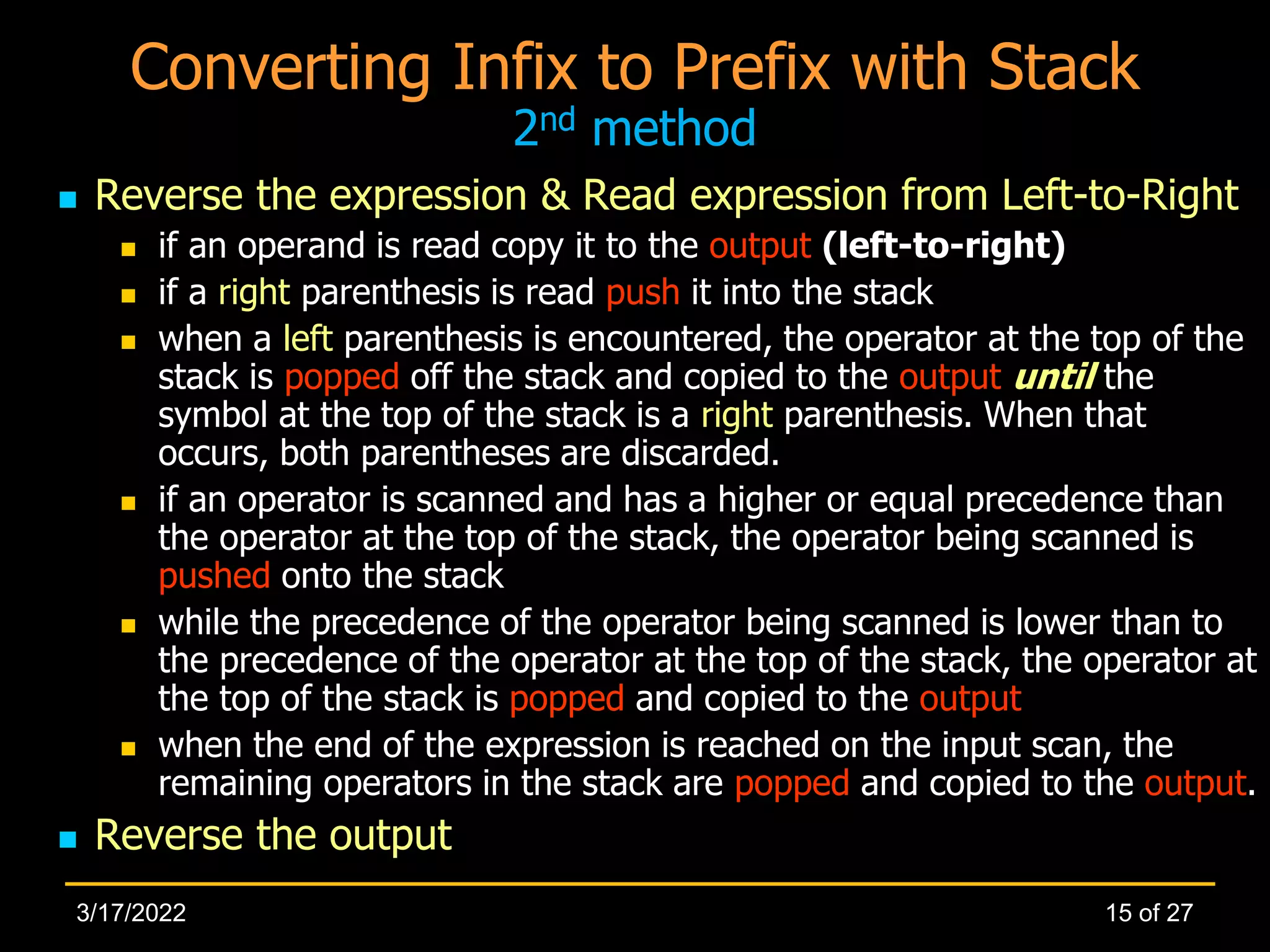 Applications of Stack | PDF