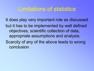 Applications of statistics | PPTX