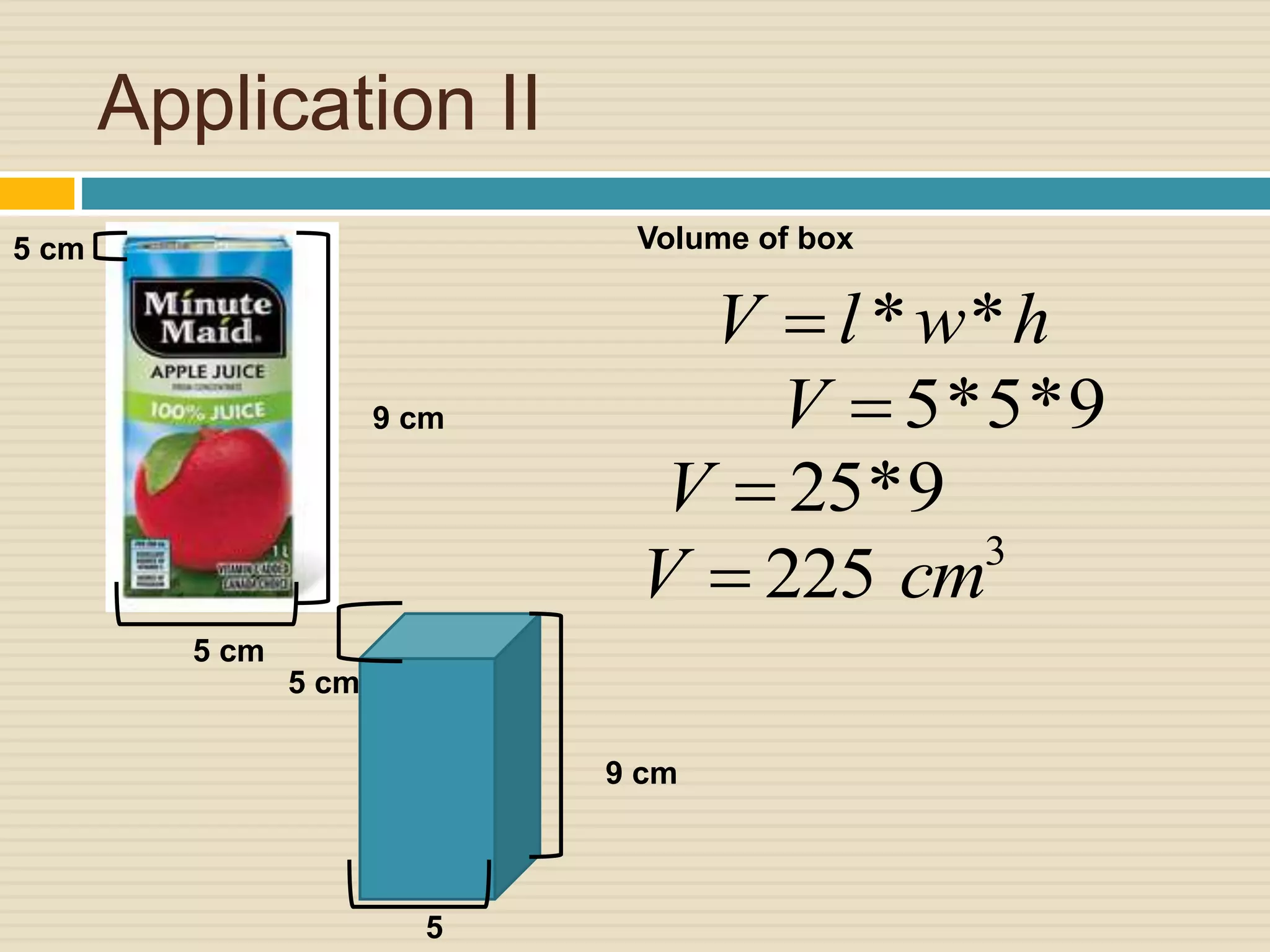 Applications of surface area & volume | PPTX