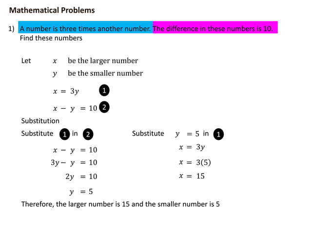 Applications of system of linear equations.ppt | Education