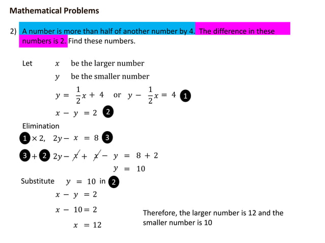 Applications of system of linear equations.ppt | Education