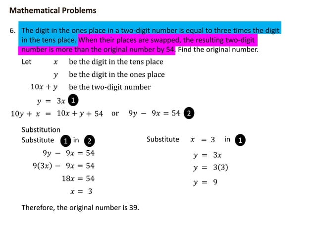 Applications of system of linear equations.ppt | Education