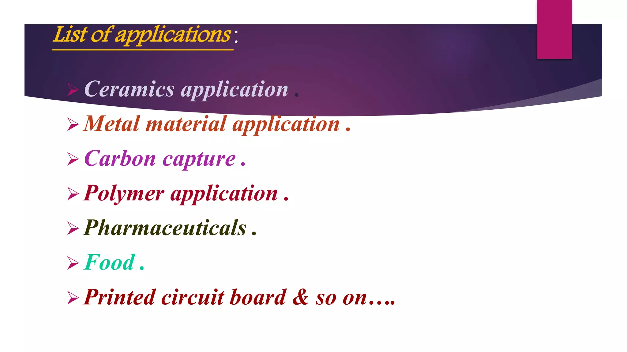 Applications of tga | PPTX