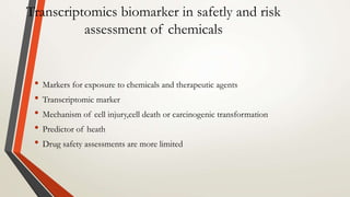 Applications of transcriptomice s in modern biotechnology 2 | PPTX