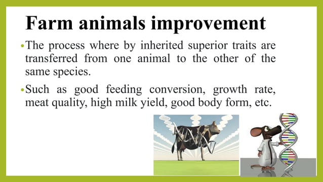 Applications of transgenic animals (pharming, farm.pptx | Agriculture ...