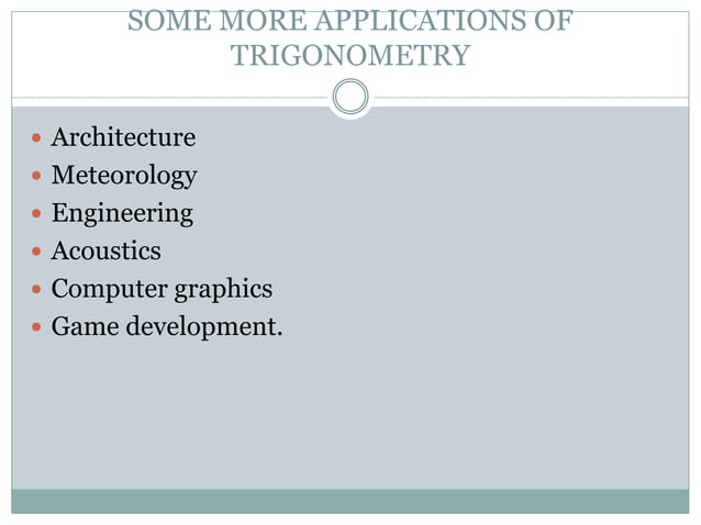 Applications of trigonometry | PPTX | Geology | Science